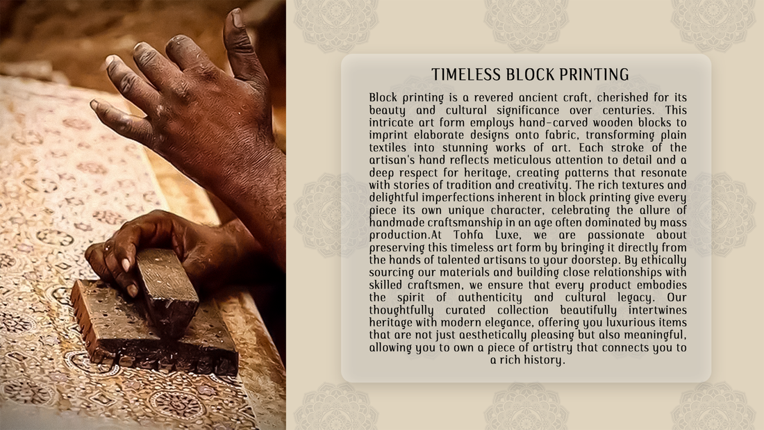 timeless block printing – Tohfa Luxe - UAE